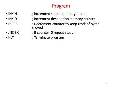 8085 Instruction Set And Programming Ppt