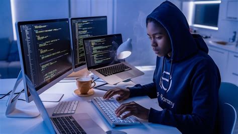 developer programmer working on project premium ai generated image