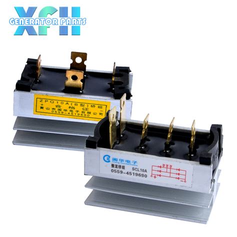 Three Phase Single Phase Sql10a 10amp Generator Rectifier Aluminum Hea Xfh Generator Parts