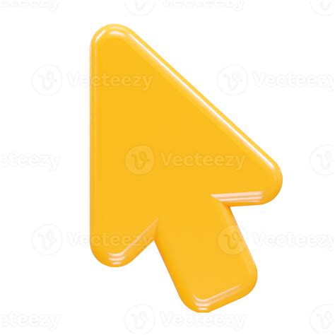 Cursor Icon Illustration D Render Element PNG