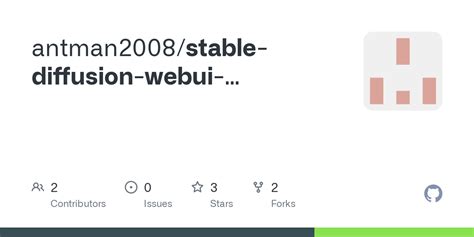 GitHub Antman Stable Diffusion Webui Dockerfile