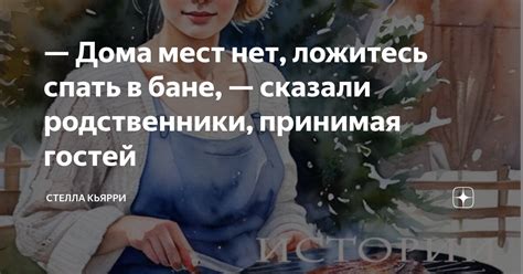 Дома мест нет ложитесь спать в бане — сказали родственники принимая гостей Стелла Кьярри Дзен