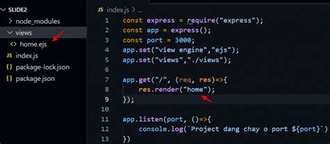 Sử Dụng Ejs Trong Nodejs Thầy Long Web