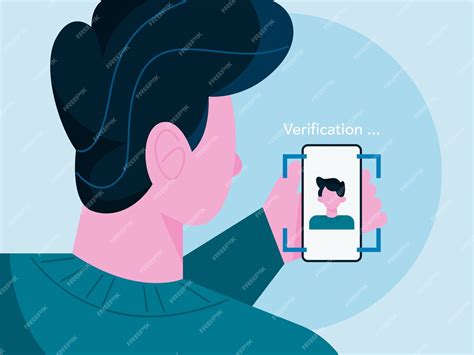 premium vector face detection modern technology by scanning man face