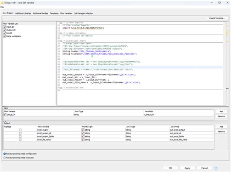 Edit Path In Java Edit Variable Knime Analytics Platform Knime