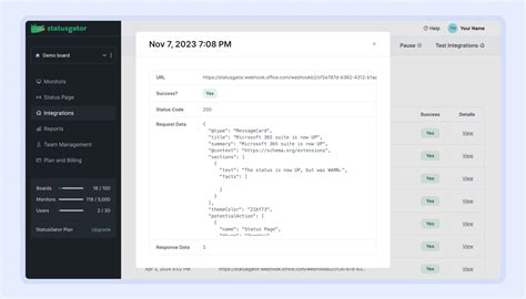 detailed integration logging is now available statusgator