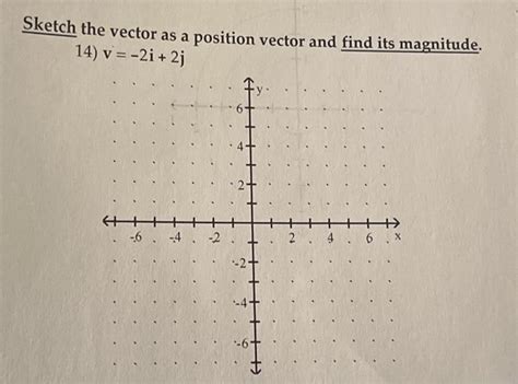 Solved Sketch The Vector As A Position Vector And Find Its Chegg Com