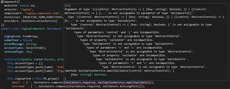 Angular Forms Angular Error Type AbstractControl Is Not Assignable To Type