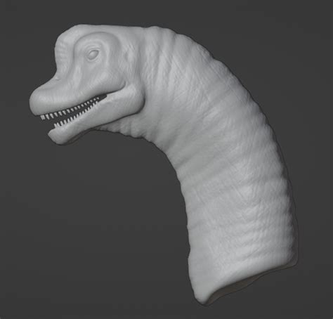 Stl File Brachiosaurus Head 🦖・3d Printing Model To Download・cults