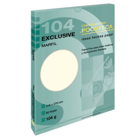 Papel Texturizado Pochteca Exclusive 60 Hojas Carta Marfil 104 Gr