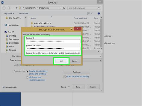 how to publish a pdf with password encryption 4 steps