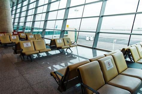 Premium Photo Empty Airport Terminal There Are No Passanger Waiting