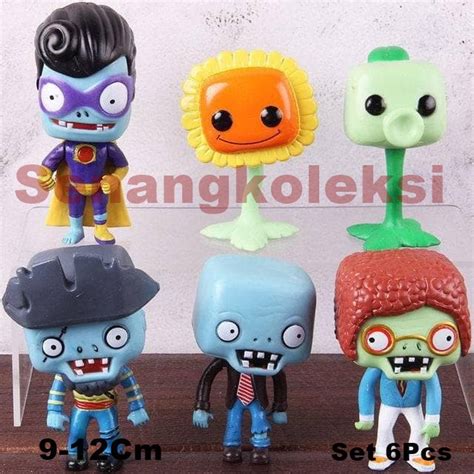 Jual Action Figure Funko Pop Plants Vs Zombies Isi 6 Pcs Miniatur