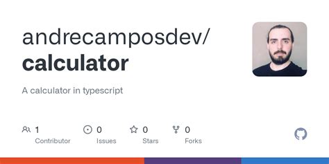 Github Andrecamposdevcalculator A Calculator In Typescript