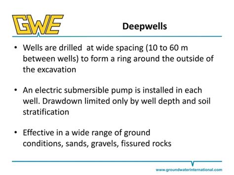 Dewatering Techniques Pptx Geology Science