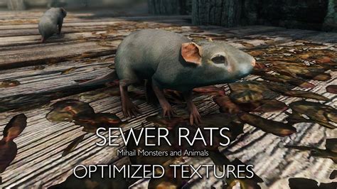 Sewer Rats My Optimized Textures Se By Xtudo At Skyrim Special