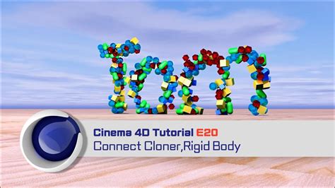C4D Tutorial E20 - MoText Particle Transition, Connect Cloner,Rigid ...