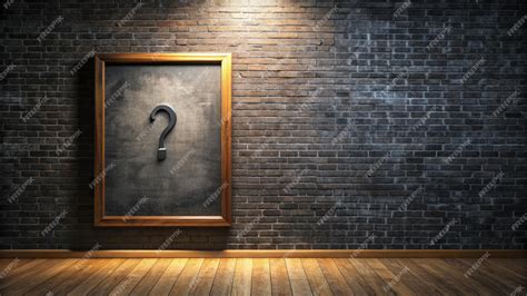 Premium Photo Question Mark Picture Frame Generative Ai
