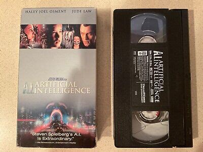A I Artificial Intelligence Vhs 2002 Haley Joel Osment Jude Law Ebay