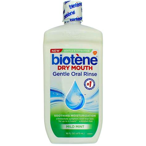 Biotene Dry Mouth Gentle Oral Rinse Soothing Moisturization Mild Mint