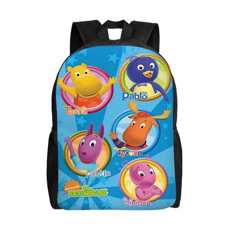 The Cute Backyardigans Backpack Large Capacity Portable Backpack