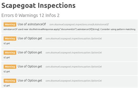 scapegoat results not reported in sonar · issue 211 · sonar scala