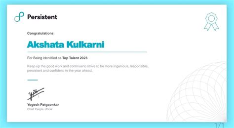 Akshata Kulkarni On Linkedin Persistentsystems Toptalent 15 Comments