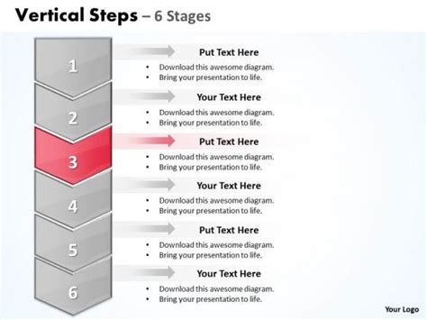 flow ppt template 7x7 rule for powerpoint steps working with slide