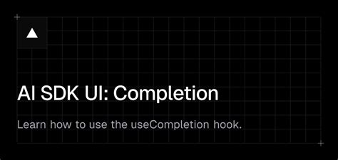 ai sdk ui completion