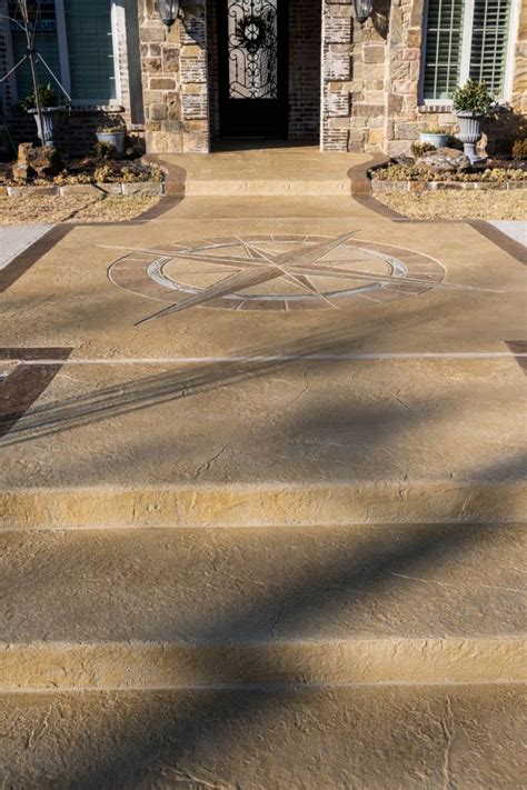 Concrete Compass Design Concrete Walkway Stair Gallery Walkway