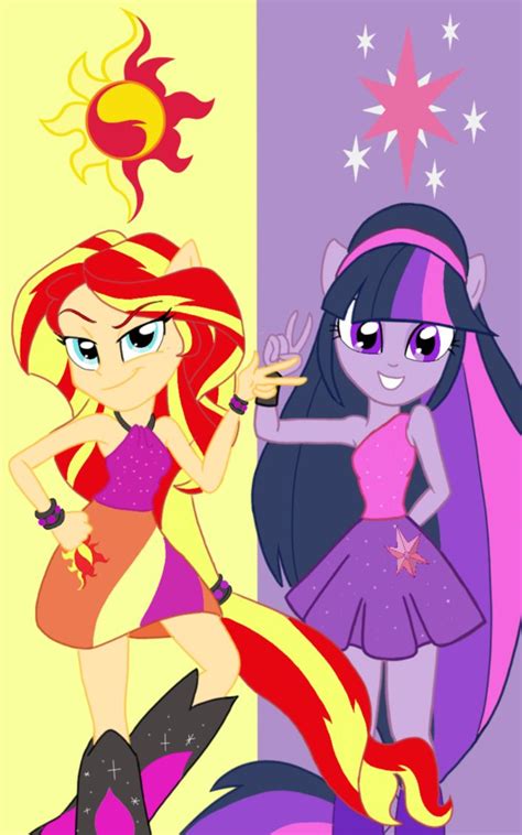 Eqg Twilight Sparkle And Sunset Shimmer Princesa Twilight Sparkle