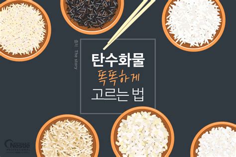 네슬레 프로페셔널 흰쌀밥 Vs 현미밥 흰 빵 Vs 통밀빵 탄수화물 똑똑하게 고르는 법 탄수화물