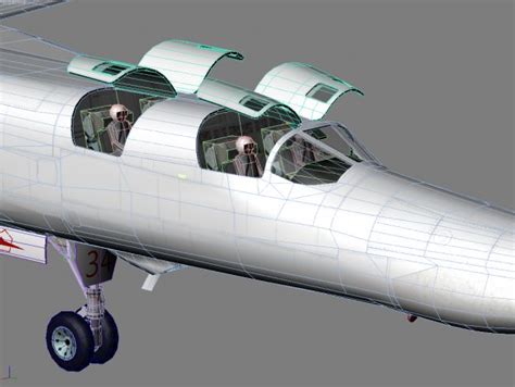 3D model Tupolev Tu-22M3 strategic bomber VR / AR / low-poly MAX TGA ...