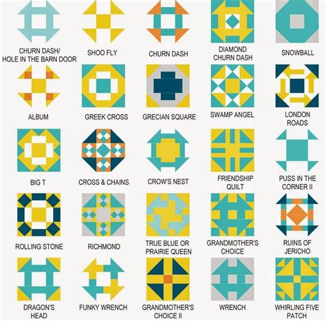 Variations Of Churn Dash Quilt Blocks