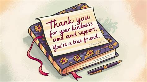 Thank You Note And Notebook Top View Premium Ai Generated Image