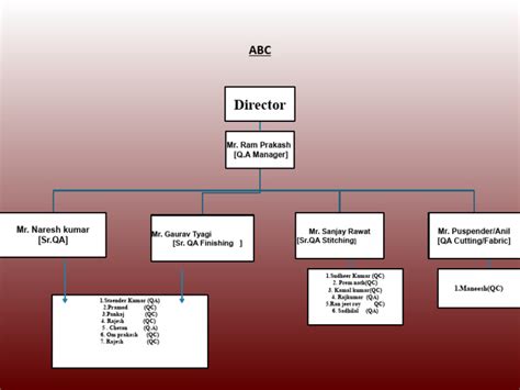 Qa Organization Chart Pdf