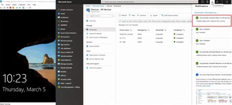 bulk device actions within the microsoft endpoint manager portal
