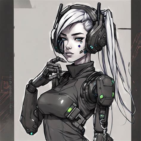 Animegirl Animestyle Dark Darkmecha Cybernetic Cyb By Aricckorvaine On