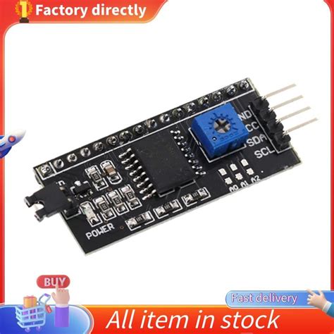 10pcs Pcf8574 จอแสดงผล Lcd โมดูลอะแดปเตอร์ Iic I2c Lcd1602 2004 Iic Serial Interface Board 5v