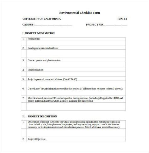 40 Word Checklist Templates Free And Premium Templates
