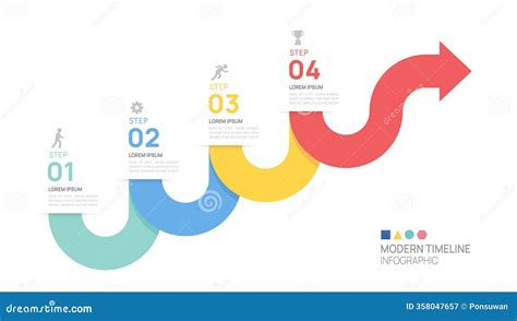 Timeline Ladder Level For Infographic Presentation Template With 7