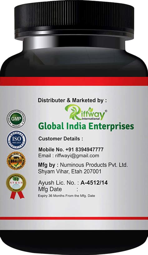 Buy Riffway Male Plus Ayurvedic Capsules For Boost Your Sexual Stamina