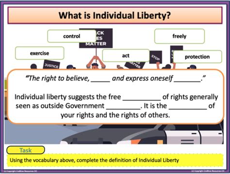 British Values Individual Liberty Pshe Teaching Resources
