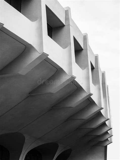 Architecture Details Curve Concrete Structure Stadium Structure Modern Building Stock Image