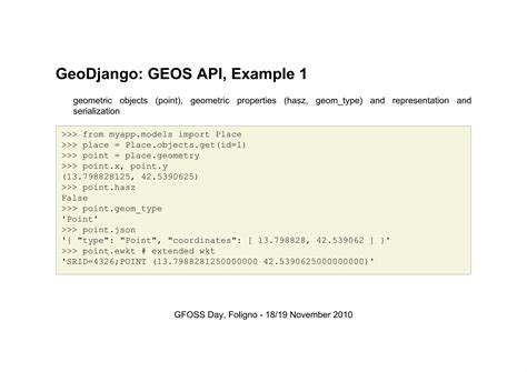 Developing Geospatial Software With Python Part 1 Ppt