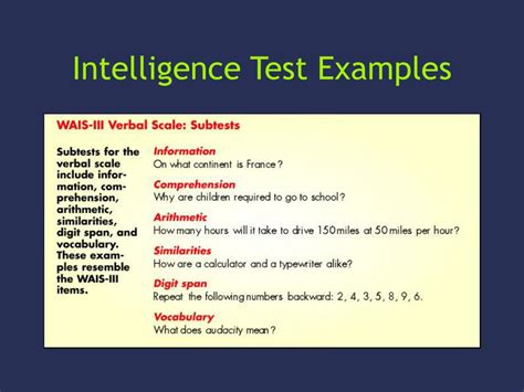What Is An Example Of An Intelligence Test At Amy Kates Blog