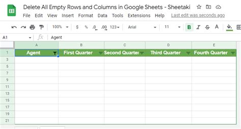 How To Delete All Empty Rows And Columns In Google Sheets