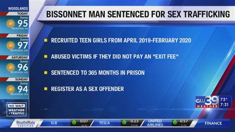 Cw39 Houston Man Sentenced To Sex Trafficking Teen Girls