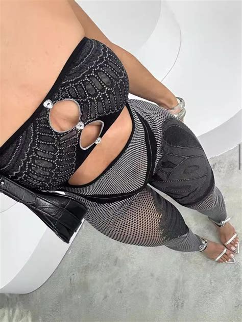 Sexy High Pin Sexy Pajamas Jumpsuit