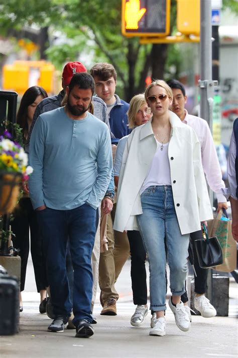 Jennifer Lawrence With Friends Out In New York Gotceleb